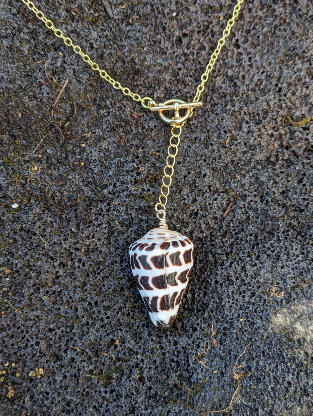 Hebrew Cone Shell Necklace - Etsy