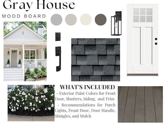 House Exterior Paint Color Inspo Moodboard - Etsy