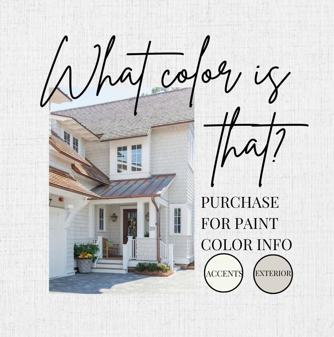 House Exterior Paint Color Island Cottage Beach House - Etsy