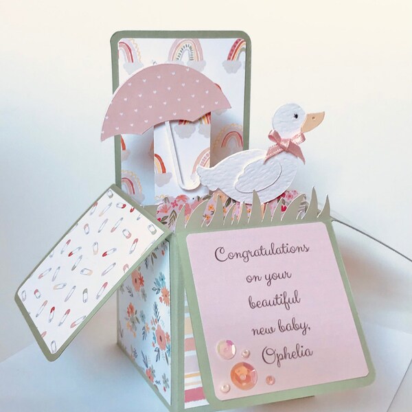 New Baby Pop up Card - Etsy UK