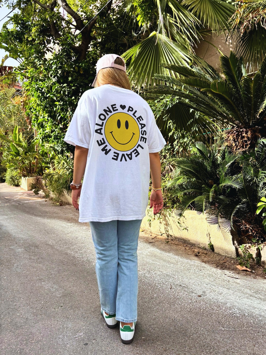 Funny Mom Smiley Face Please Leave Me Alone Unisex T-shirt, Sarcastic ...