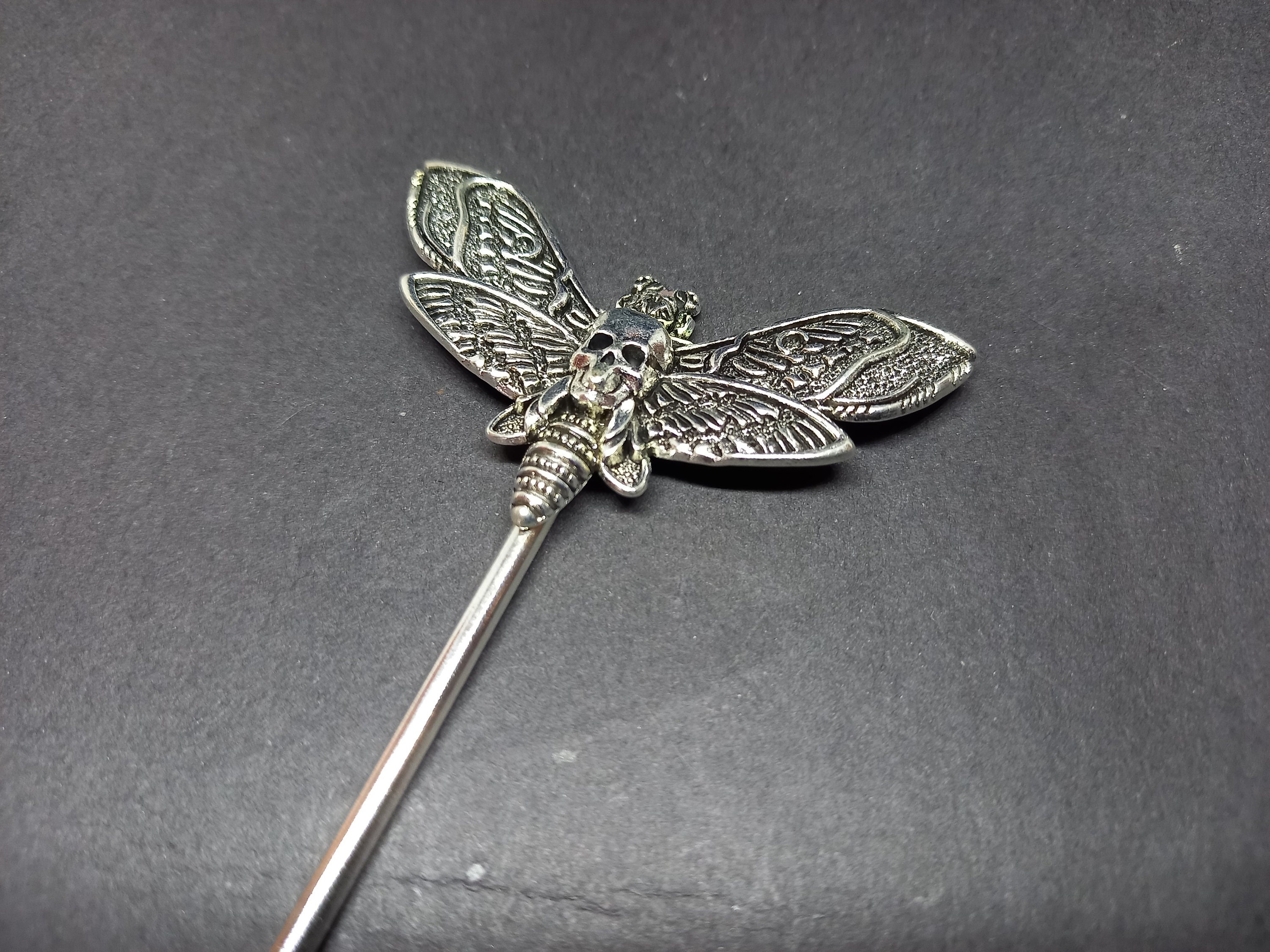 Metal Hair Stick "death Head Moth" V1 Detail : Goth Witchy Killstar ...
