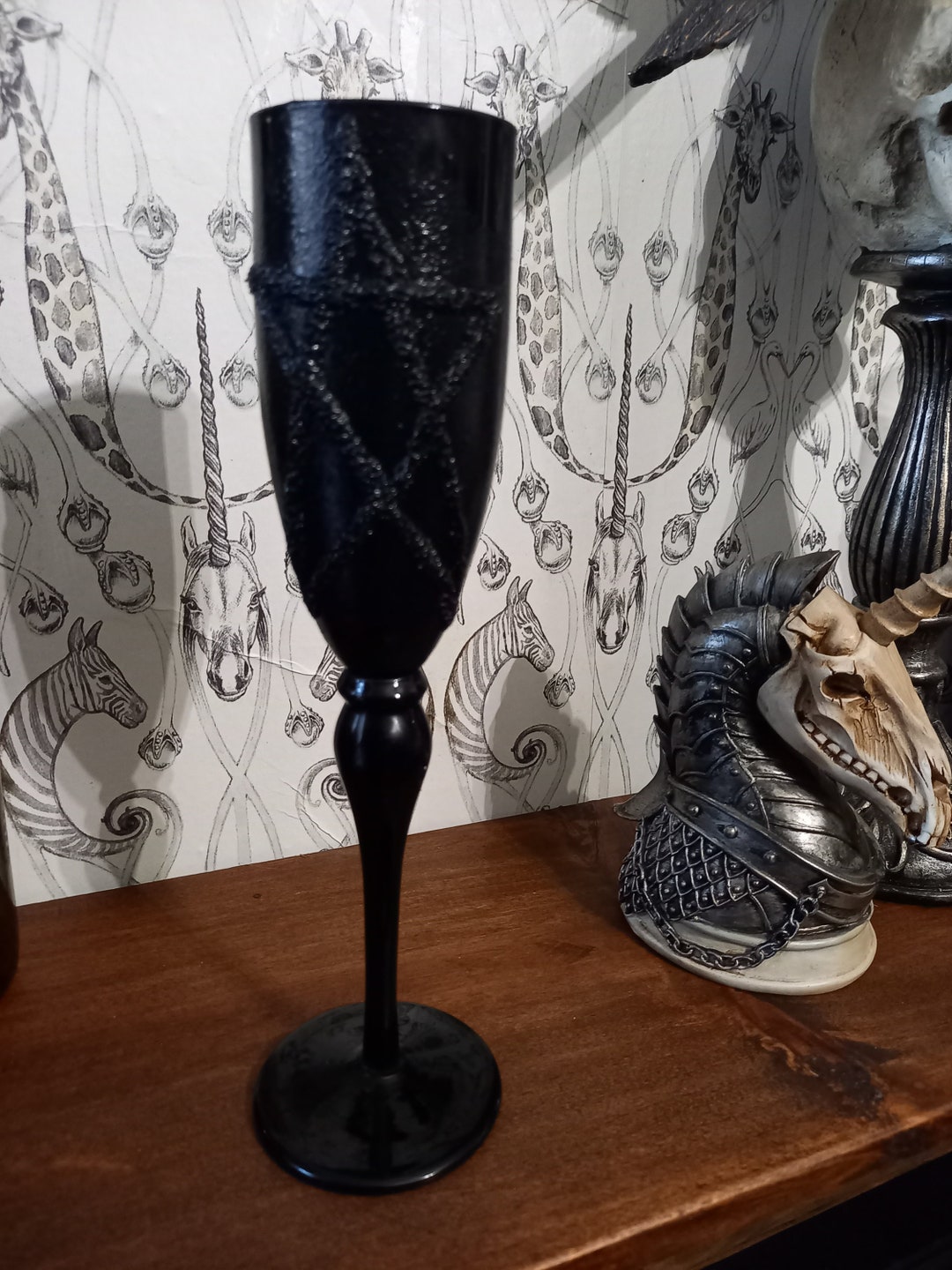 Ooak Unikat upcycled/recycelt Witchcraft Okkult Satanic Pentagramm auf ...