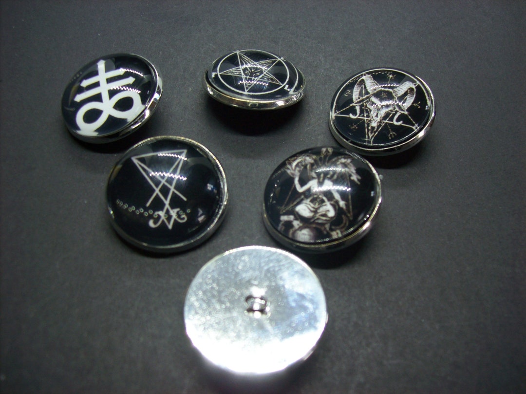 Occult Satanic Goth Witch Witchcraft Witchy ,5 Sewing Buttons Set 1 - Etsy