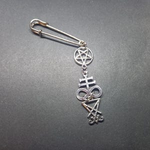 Kilt Pin Brooch "satanic Trinity" :goth Witchy Occult Killstar ...
