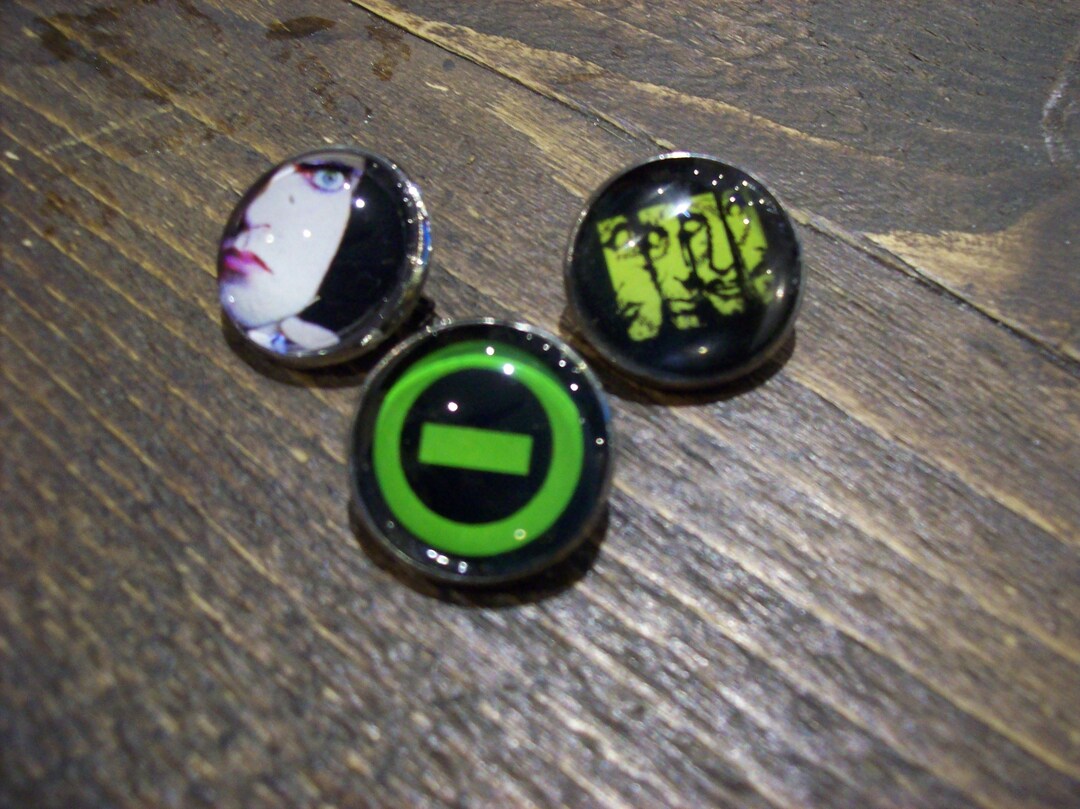 Set of Three Pin Badges , Type O Negative "inspired" :goth Witchy Doom ...