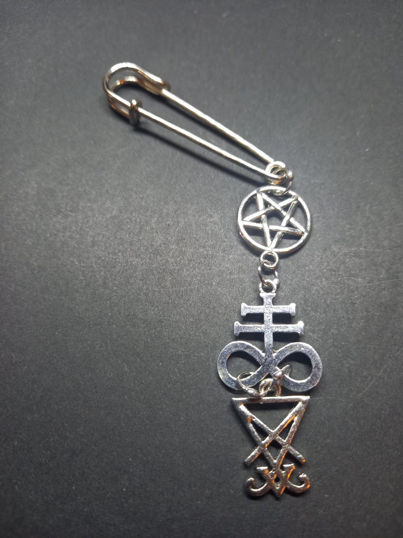 Kilt Pin Brooch "satanic Trinity" :goth Witchy Occult Killstar ...