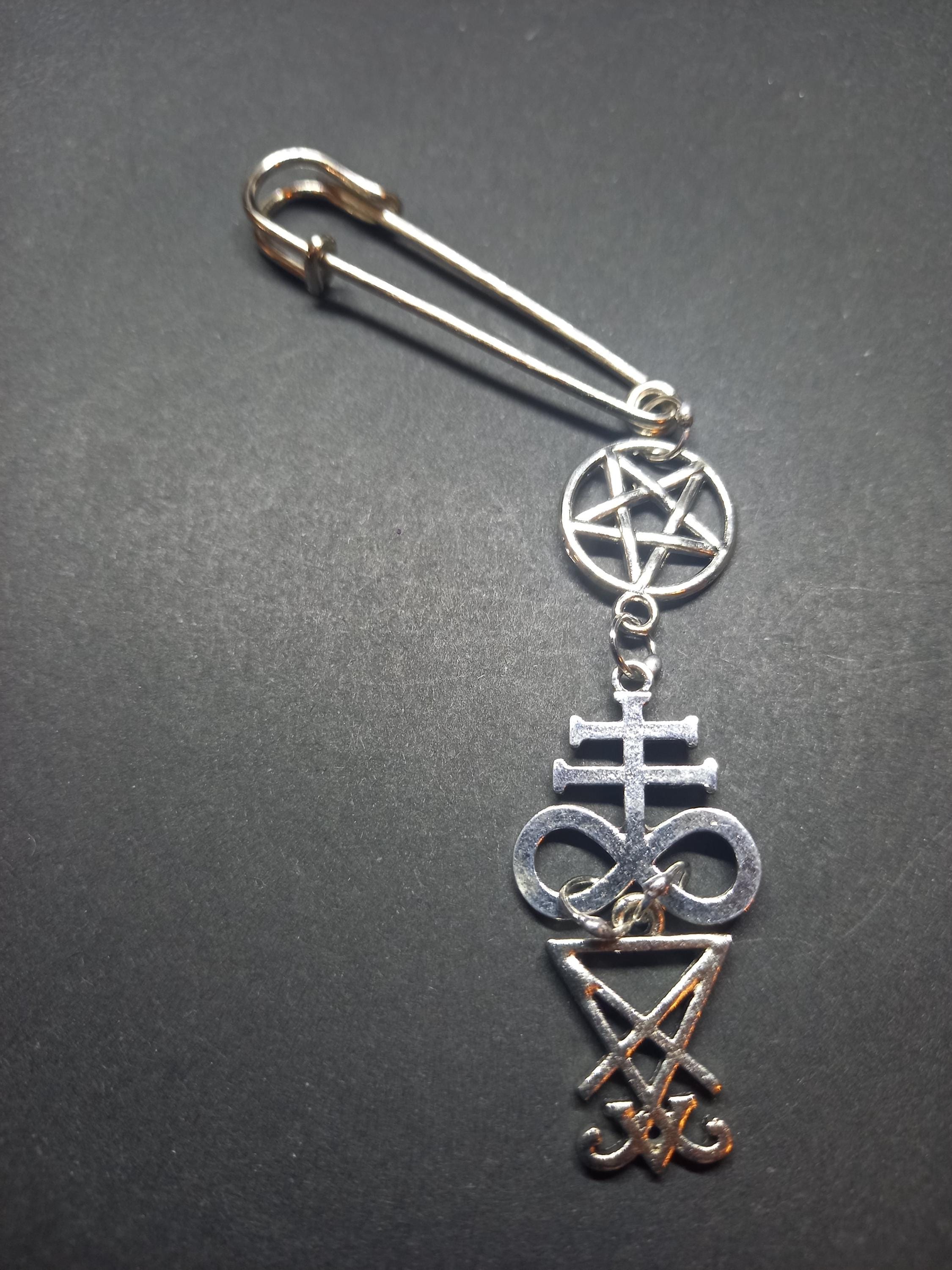 Kilt Pin Brooch "satanic Trinity" :goth Witchy Occult Killstar ...