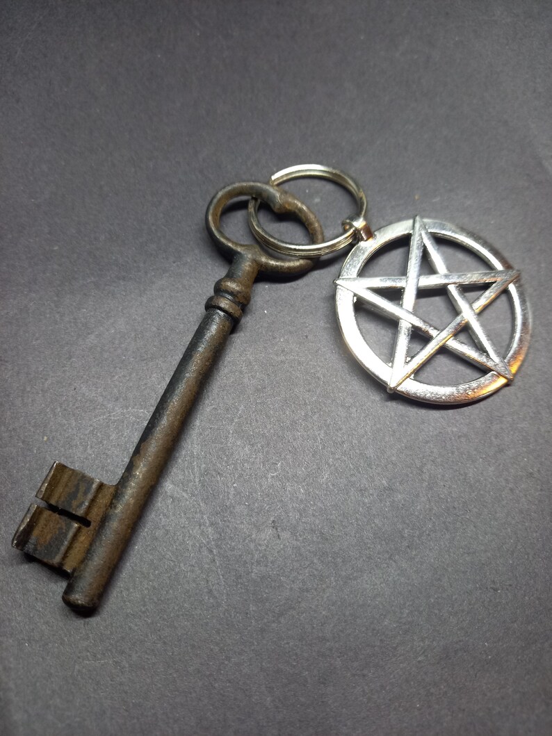 Boot,bag Charm or Keyring With "black or Silver Goat of Mendes "goth ...