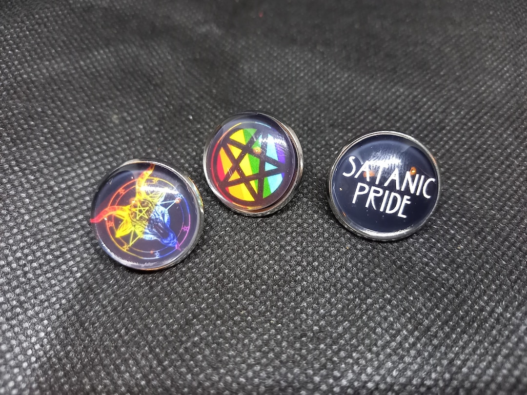 Occult Satanic "satanic Pride " Pin Badges: Lesbian, Gay, Bisexual ...