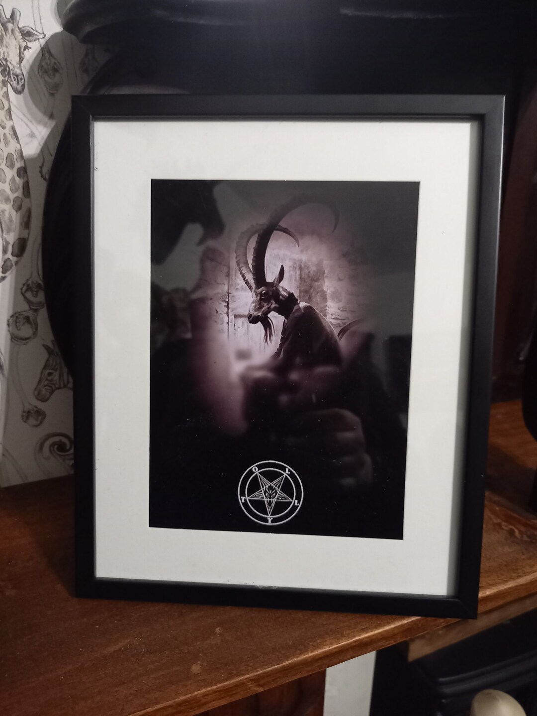 Oddity Curiosity Macabre Baphomet Devil Satan Goat of Mendes Framed Art ...