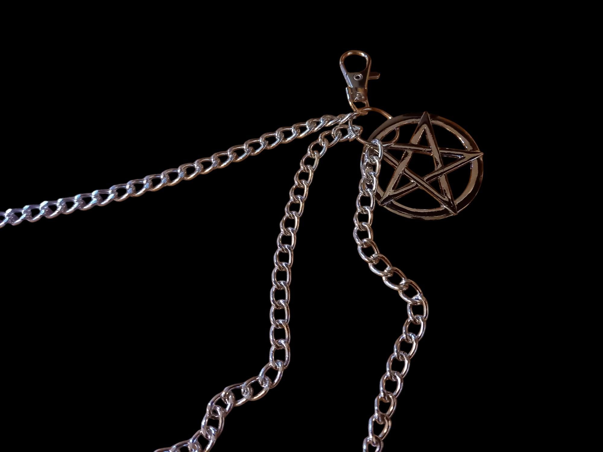 Pants/trouser Chains With Pentagram & Ankh's UNISEX : Goth Killstar ...