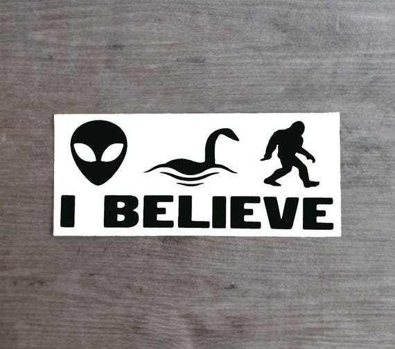 I Believe Cryptids Sticker Vinyl Decal for Car / Laptop / | Etsy