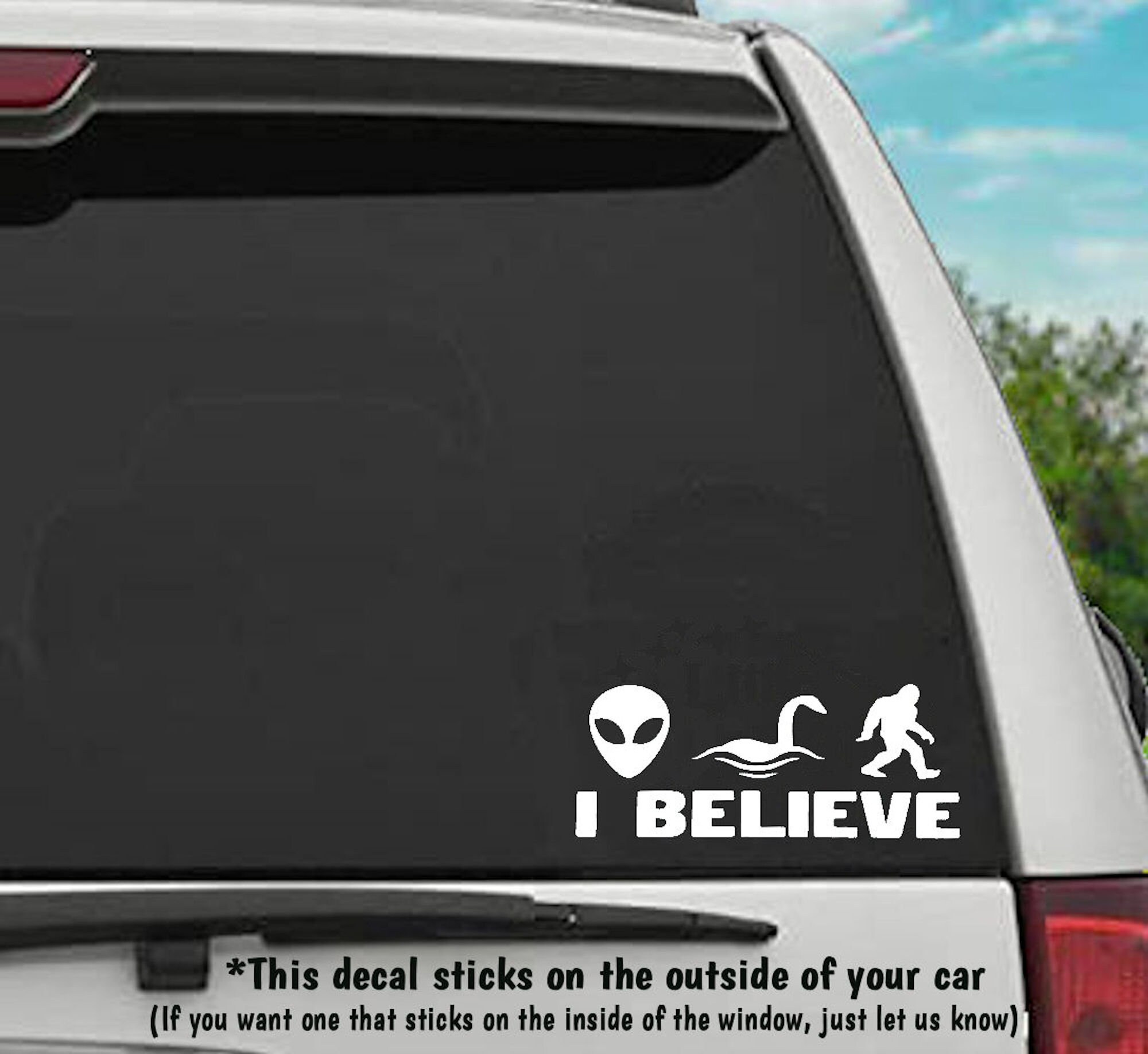 I Believe Cryptids Sticker Vinyl Decal for Car / Laptop / - Etsy