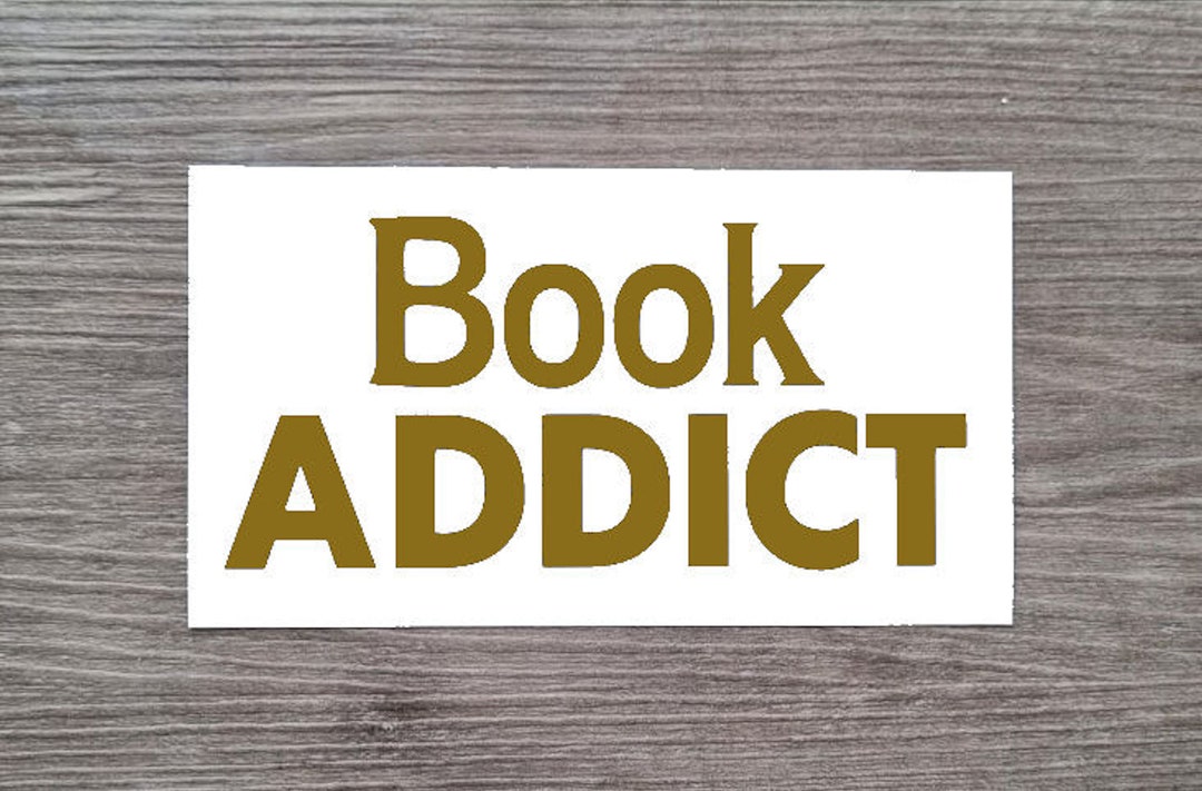 Book Addict Sticker Decal for Car / Laptop / Walls / Windows - Etsy