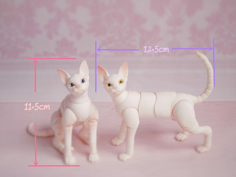 Small Cat Pet BJD Animal for 1/12 1/8 1/6 1/4 1/3 Bjddoll - Etsy