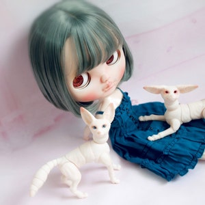 Small Fox Pet BJD Pet Animal for 1/12 1/8 1/6 1/4 1/3 Bjddoll & Blythe ...