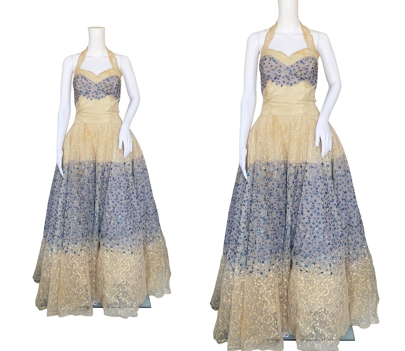 1950s Norman Hartnell Couture Dress - Etsy