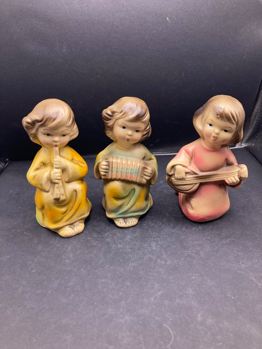 Vintage Child Angel Figurines Set of 3, Christmas Decor. - Etsy