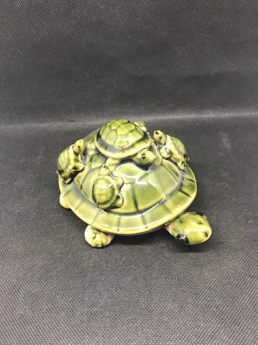 Green Pottery Turtle 6”, With Moving Head and Feet. - Etsy