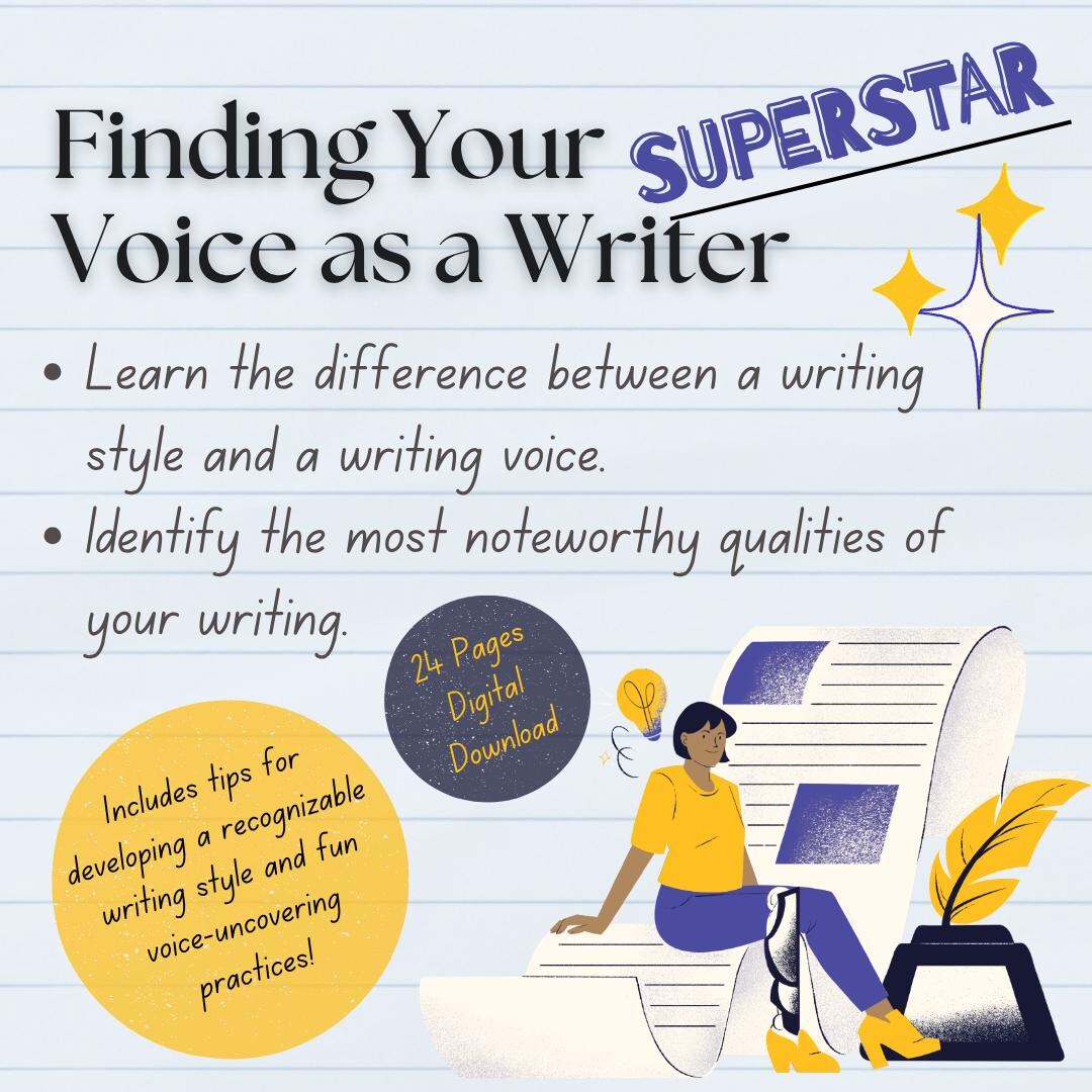 Find Your Writing Voice Digital Guide/zine (digital PDF) - Etsy