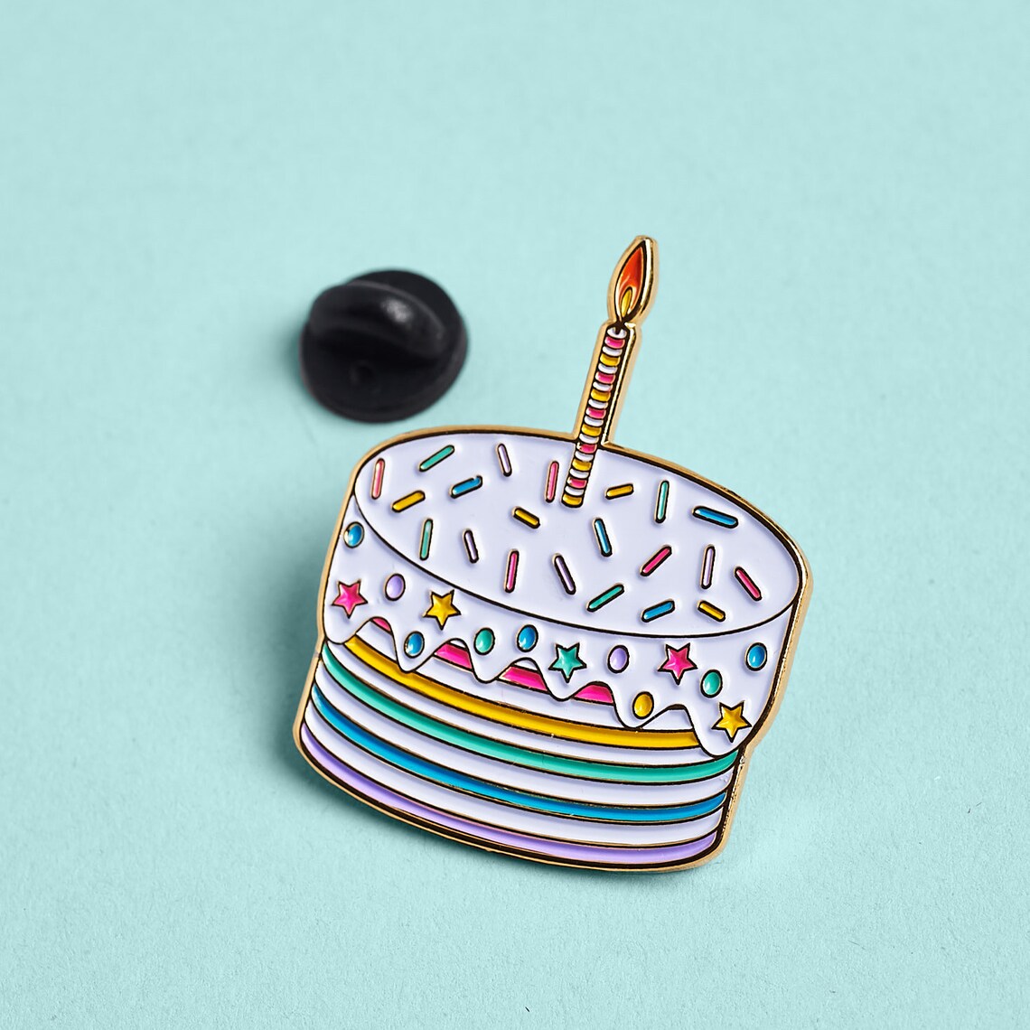 Birthday Cake With Sprinkles Enamel Pin | Etsy