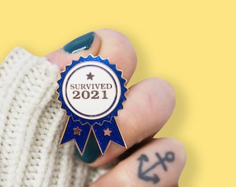 Survived 2020 Award Enamel Pin | Etsy