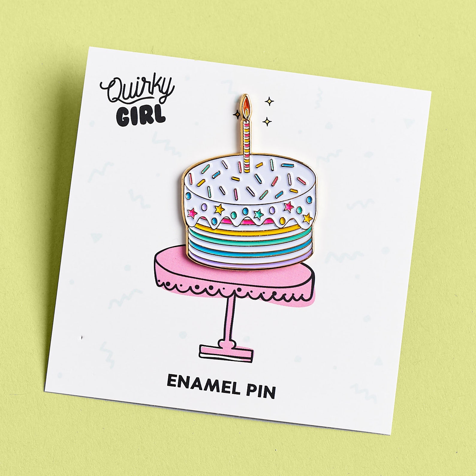 Birthday Cake With Sprinkles Enamel Pin - Etsy