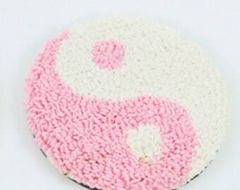 Tufted Mug Rugs Custom Ying Yang Coasters, Yin and Yang Coaster Set ...