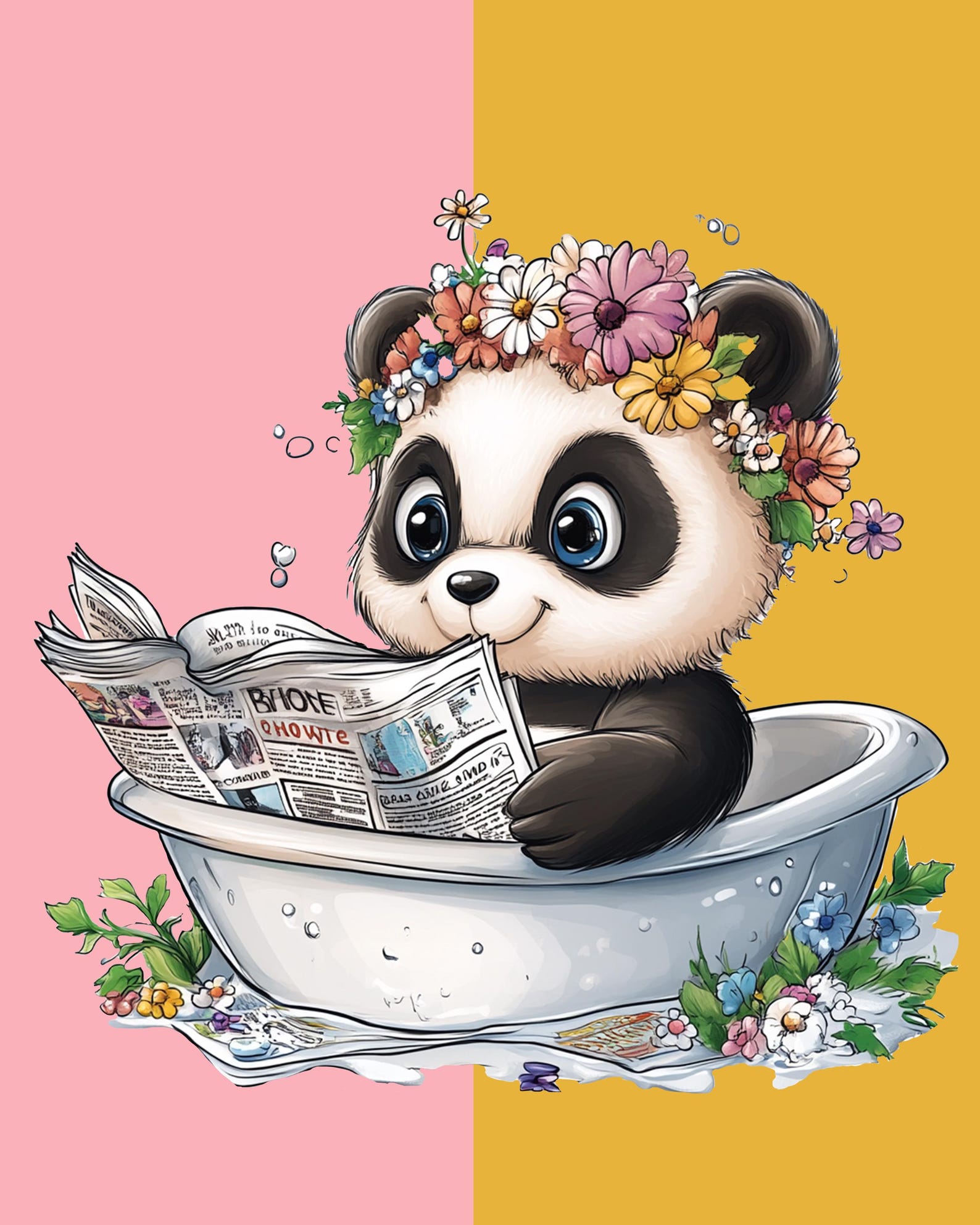 3 Cute Pastel Pandas Png - Cute Clipart Pandas - Sticker Png -mug Png ...