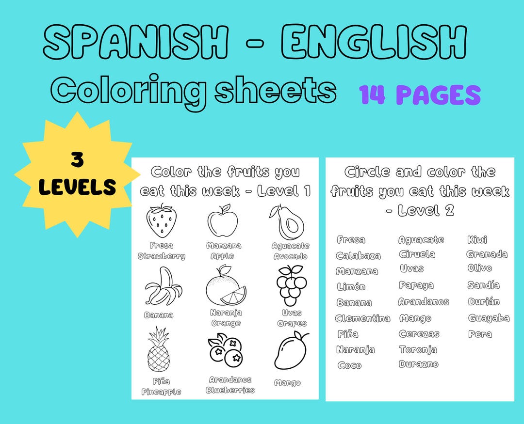 Spanish Lesson for Kids and Adults | Level 3 | Fruits | Veggies ...