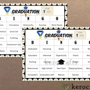 GRADUATION BINGO - 100 CARDS - Etsy