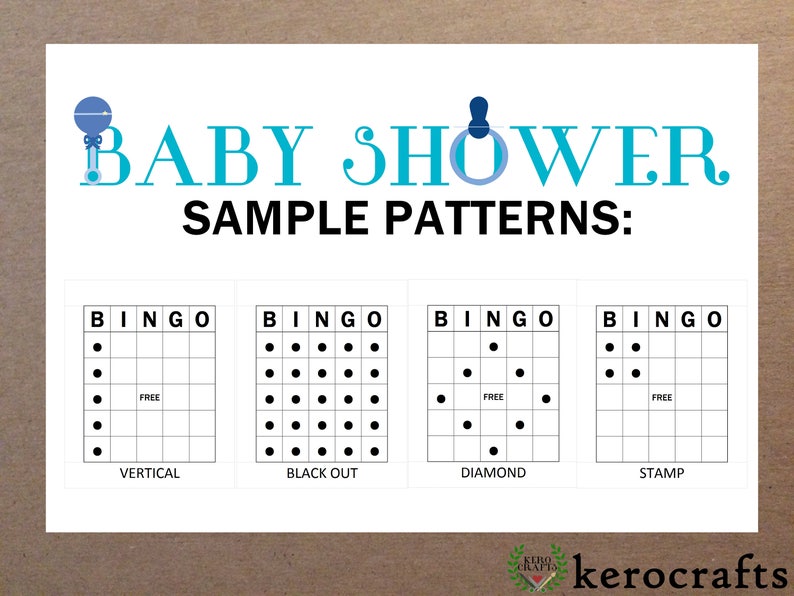 BABY SHOWER BINGO (it's a Boy!) - 40 Cards - Etsy