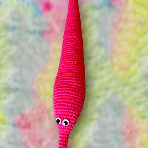 MINI Crochet Worm-on-a-string Plush - Etsy