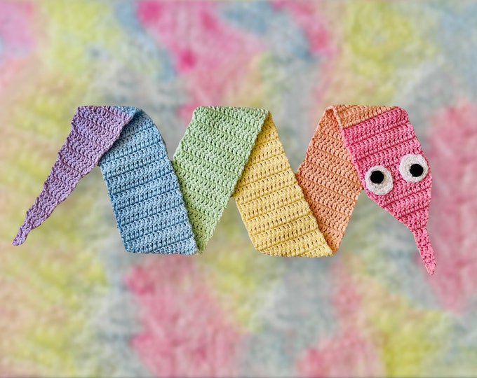 Worm on a String Scarf - Etsy