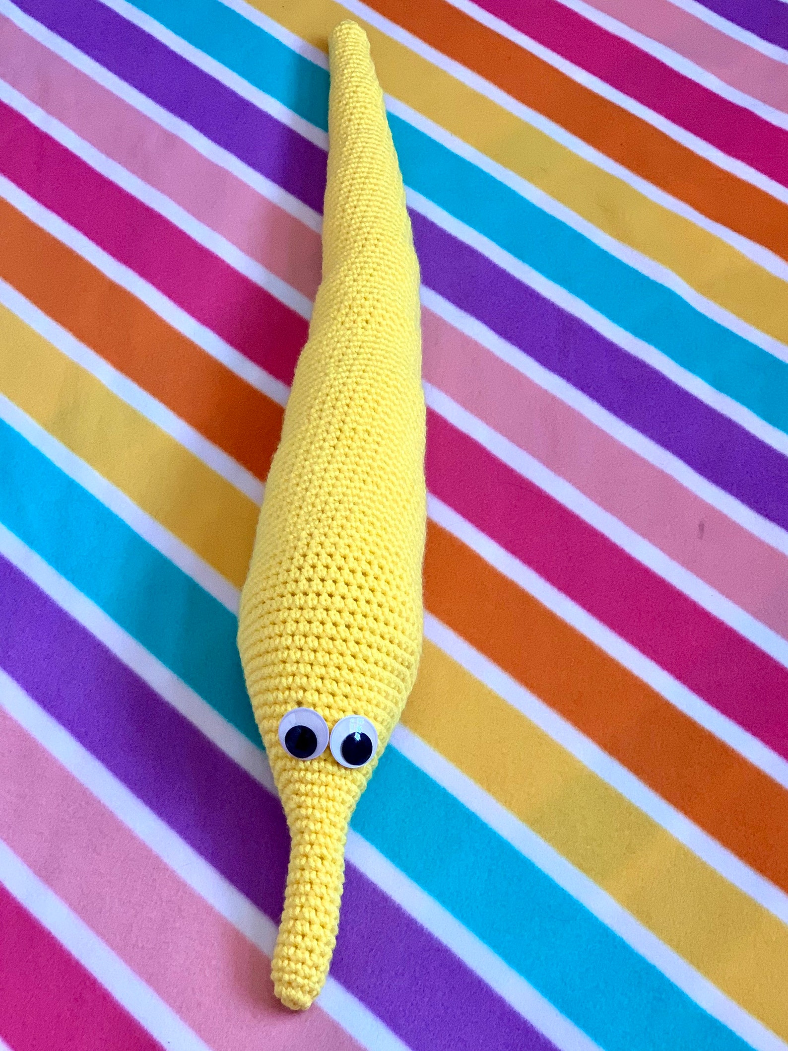 Crochet Worm-on-a-string Plush - Etsy