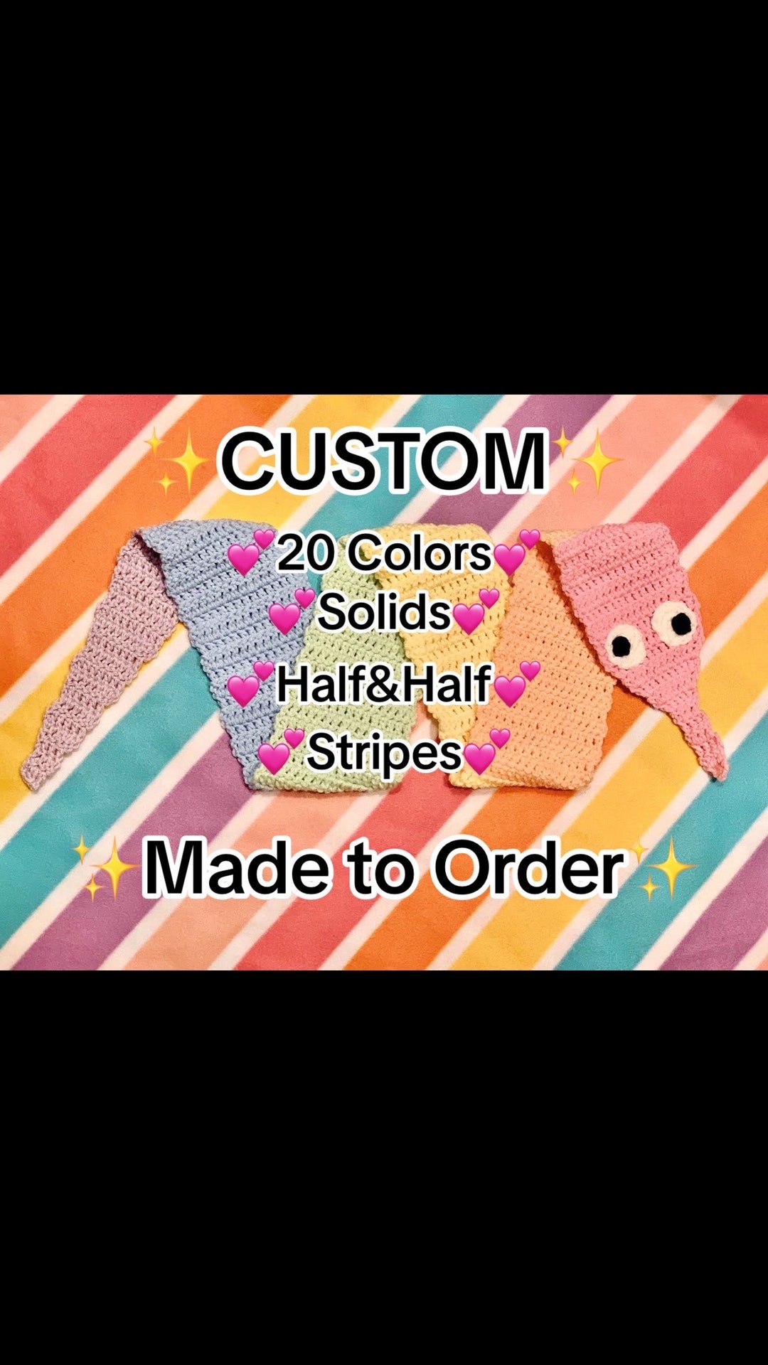 CUSTOM Worm-on-a-string Scarf - Etsy