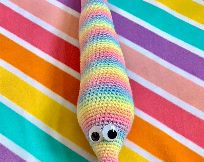 Fluffy Worm on a String Plushies - Etsy Australia