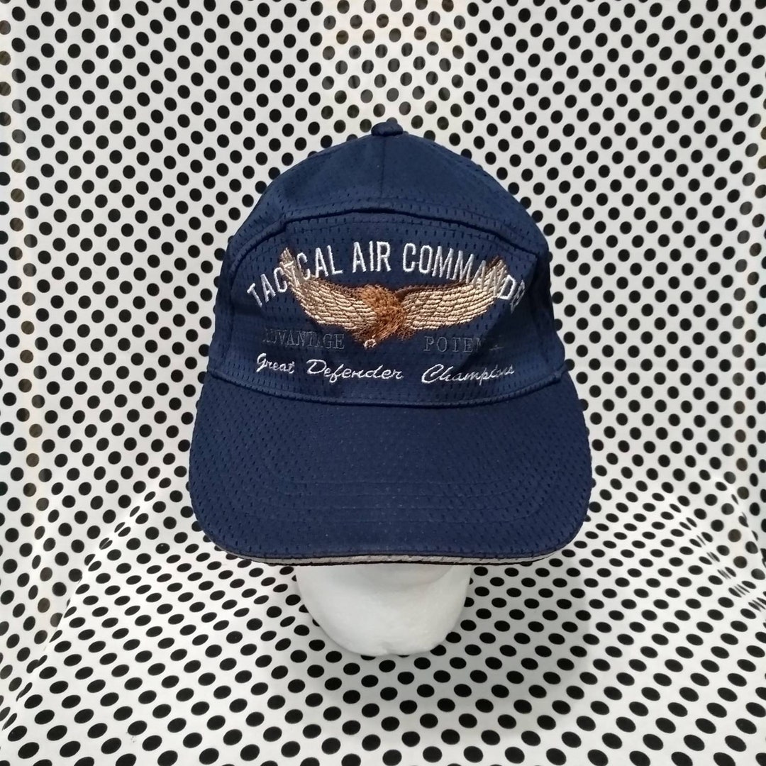 Vintage Tactical Air Commander Cap Hat, Spell Out Big Logo, Military ...