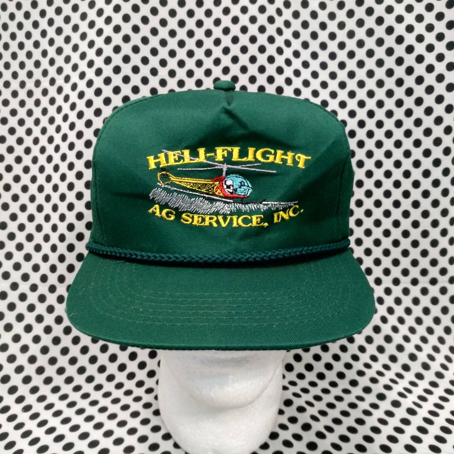 Vintage HELI-FLIGHT Cap Hat Spell Out Big Logo Cap Ag - Etsy