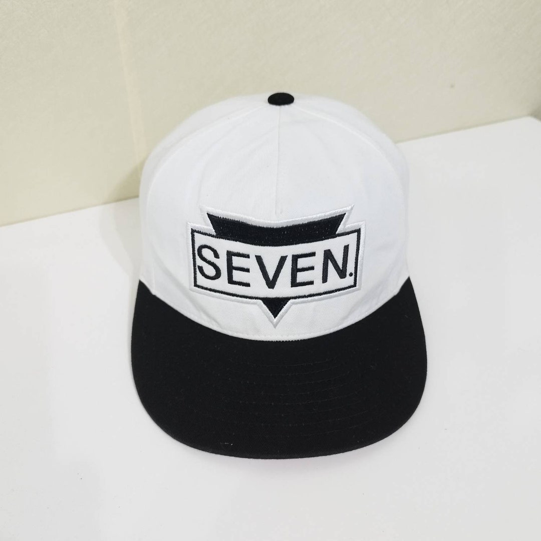 Vintage Baseball Seven Cap Hat, Embroidered Spell Out Seven Hat ...