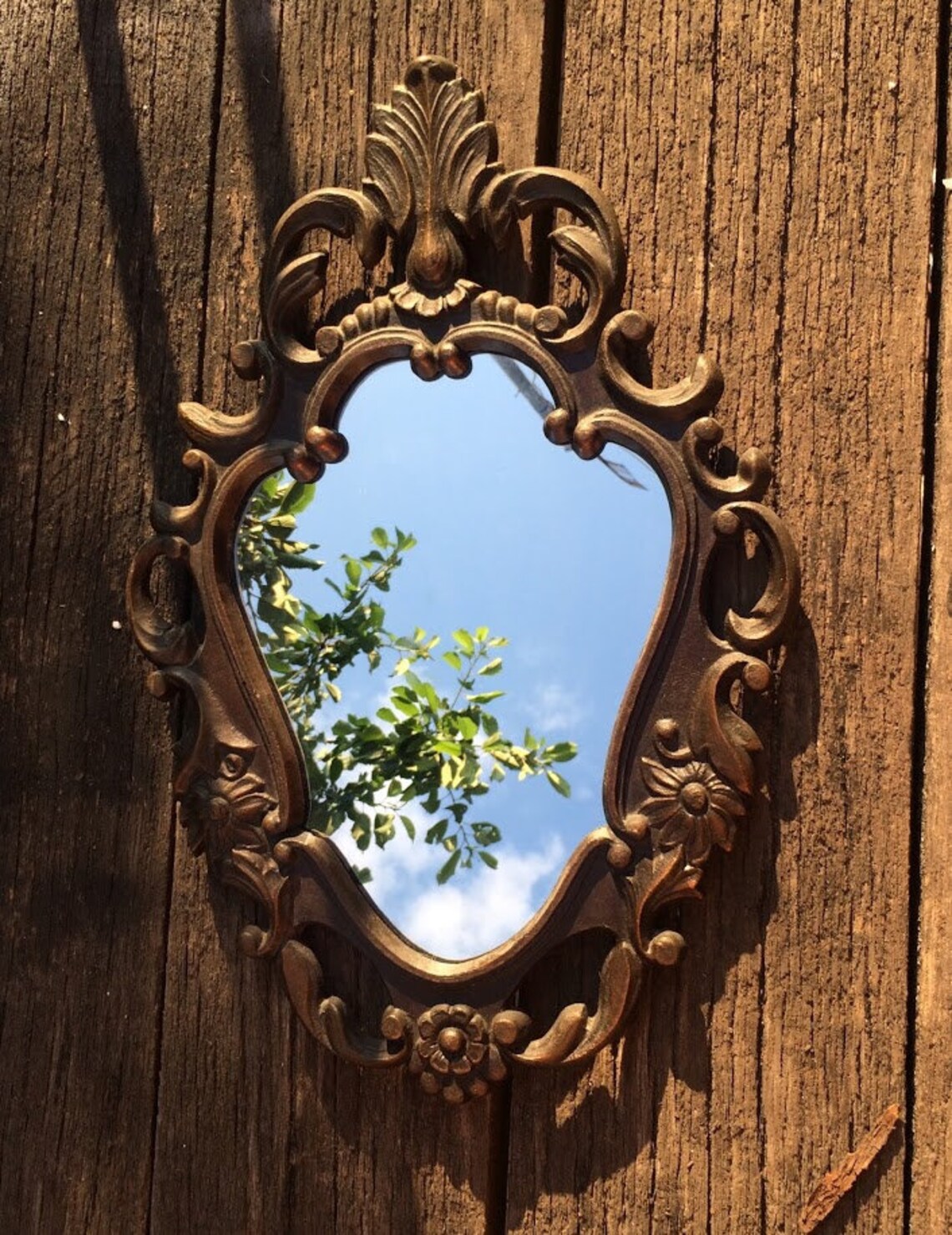 Antique Mirror Cast Frame Mirror in Bronze Frame Vintage - Etsy