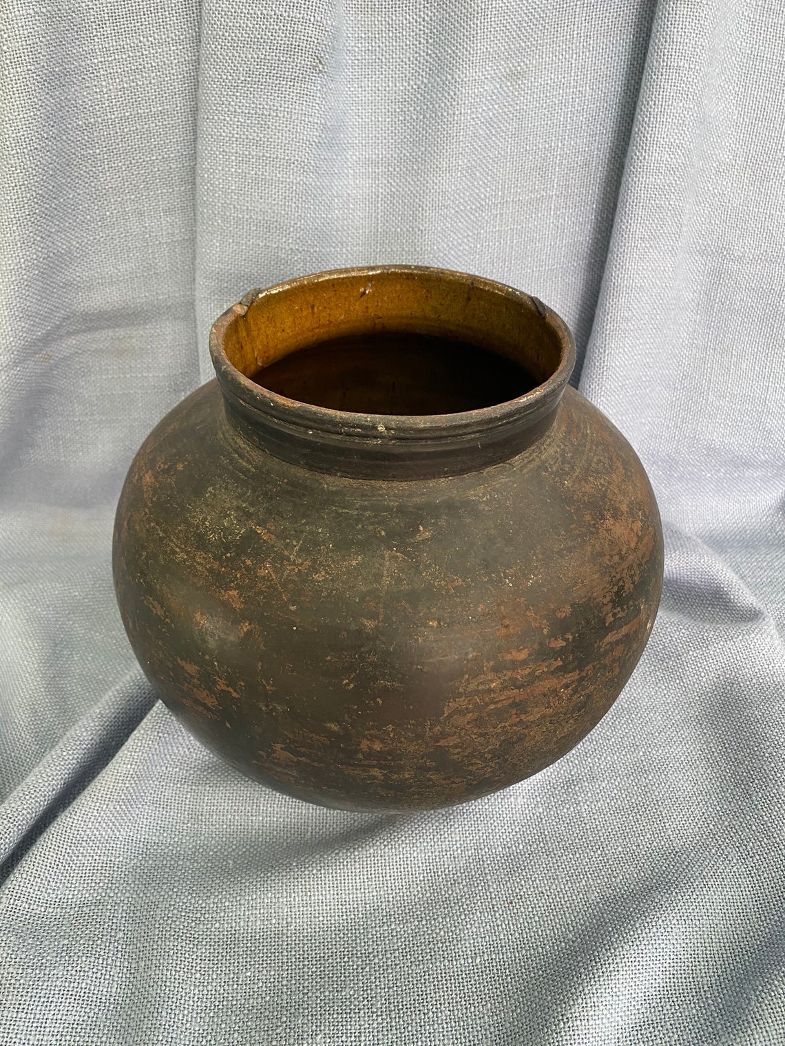 Primitive clay pottery primitive pot Rustic ceramic bowl | Etsy