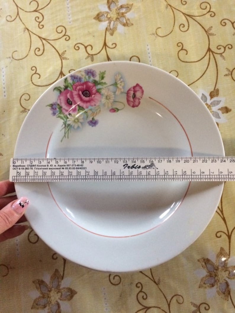 Set of 4 Ceramic Plates Old Plates Antique Beautiful Dish - Etsy