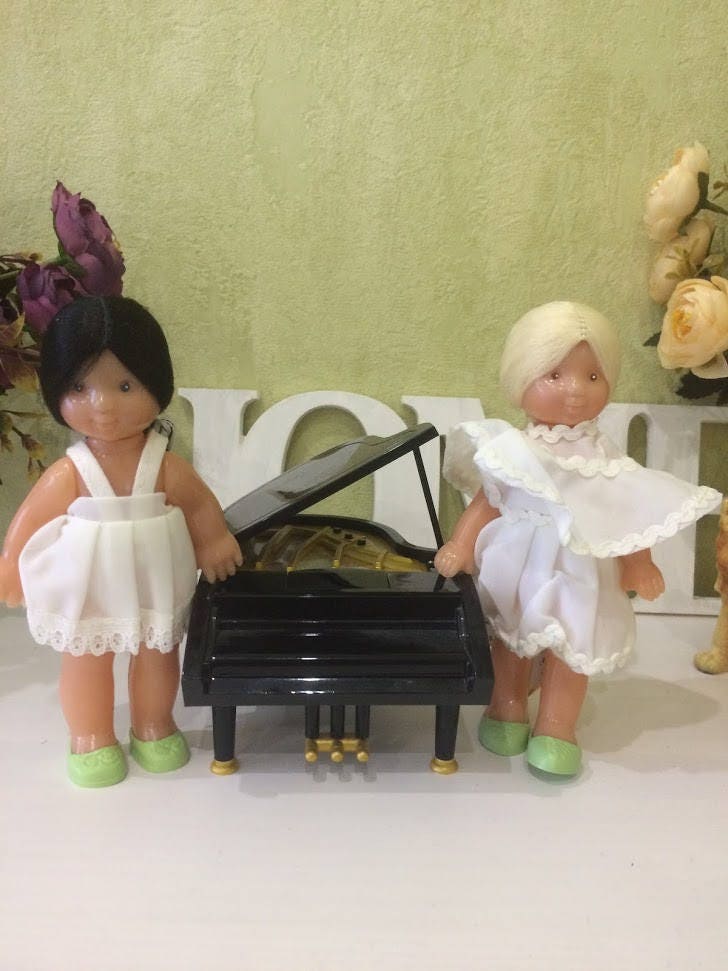 Two Collectible Retro Plastic Dolls Girls Toys Vintage - Etsy