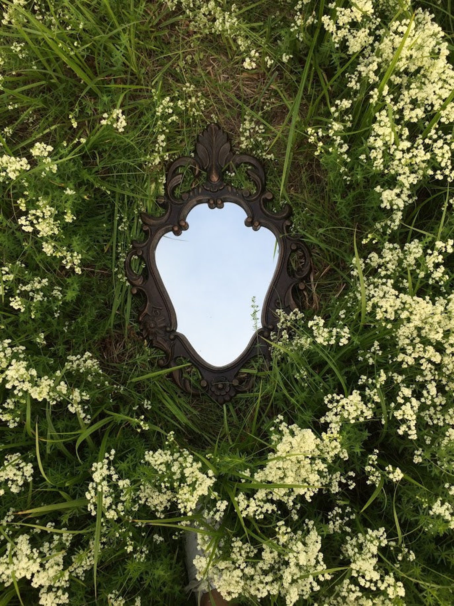 Antique Mirror Cast Frame Mirror in Bronze Frame Vintage - Etsy