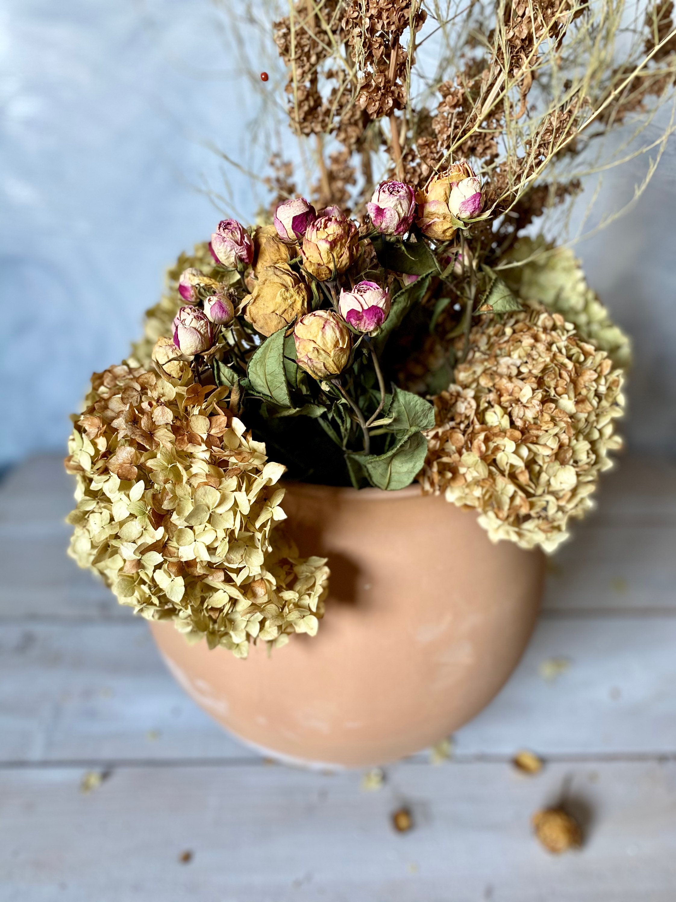 Large Terracotta Pottery, Big Stoneware Pot, Crock Primitive, Big Floor ...