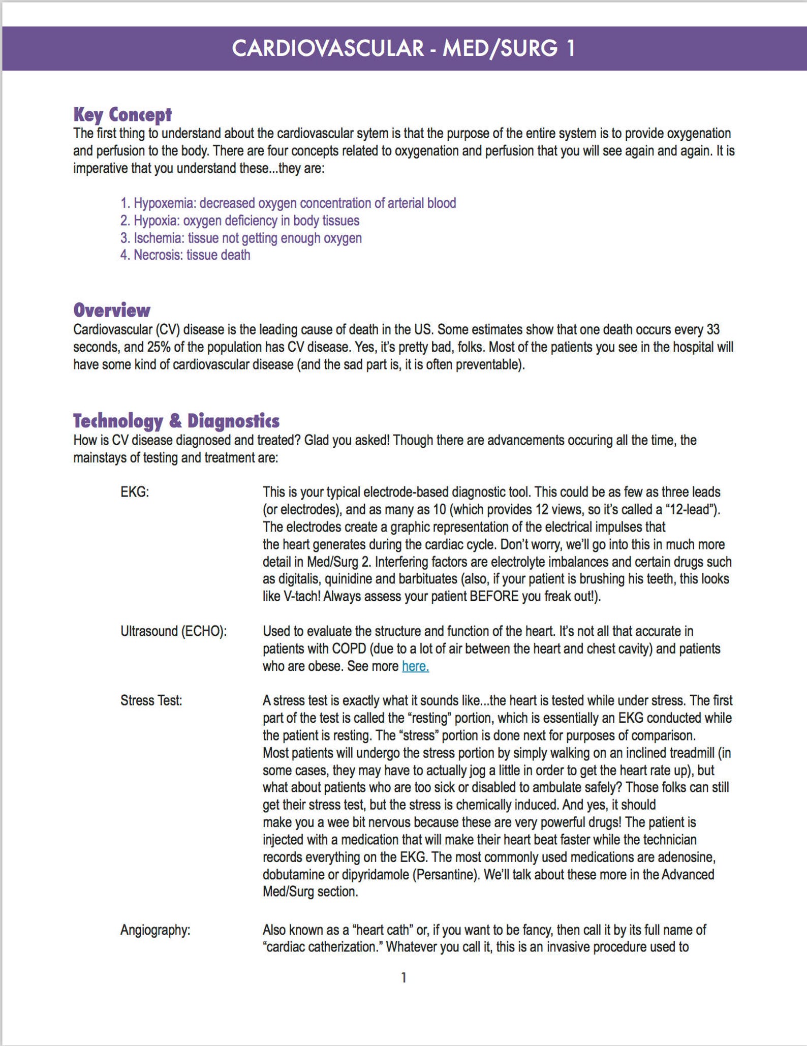 PRINTABLE Electrolytes Bundle and FREE Cardiovascular Study Guide (PDF ...