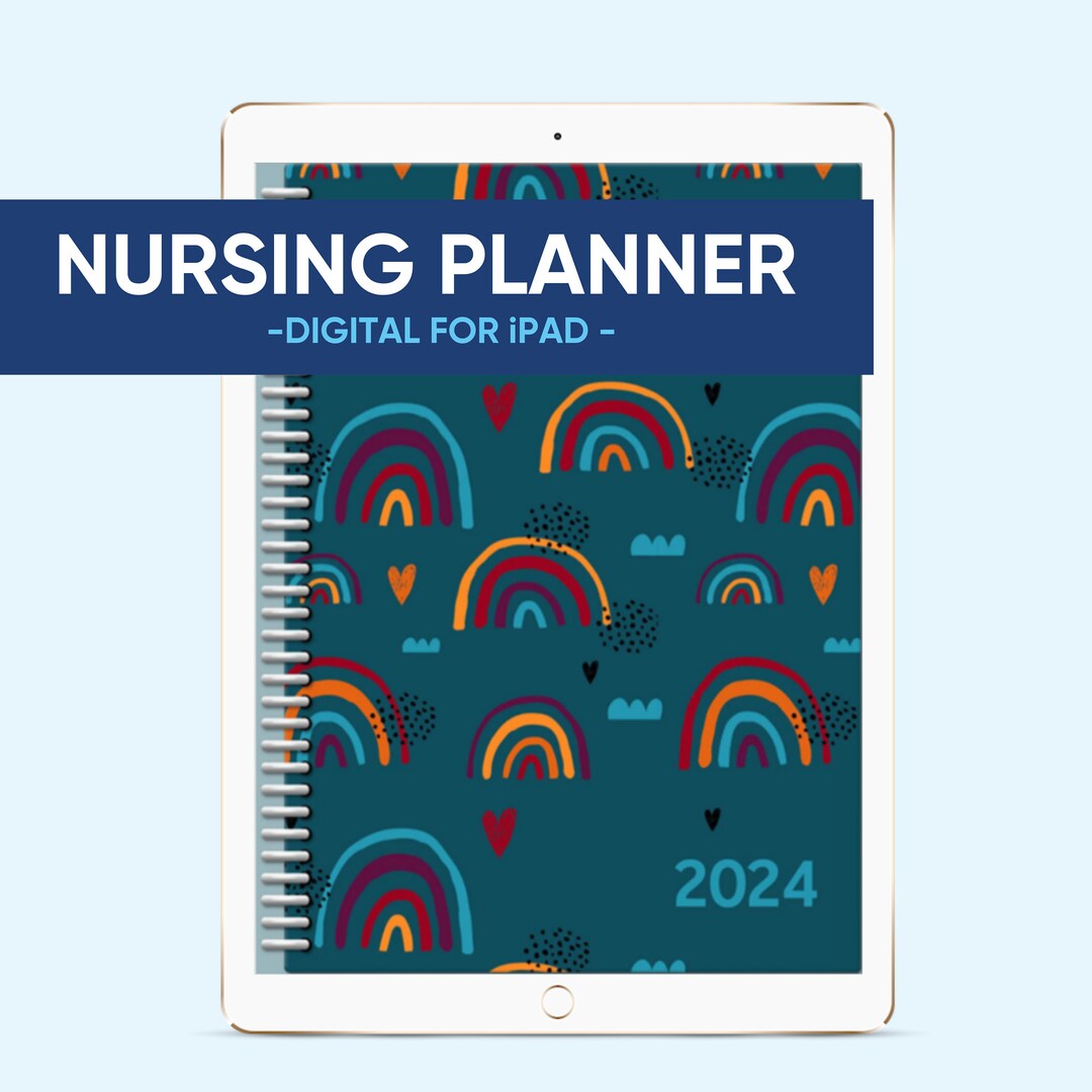 Ipad/tablet 2024 Nursing Student Digital Planner Rainbows - Etsy