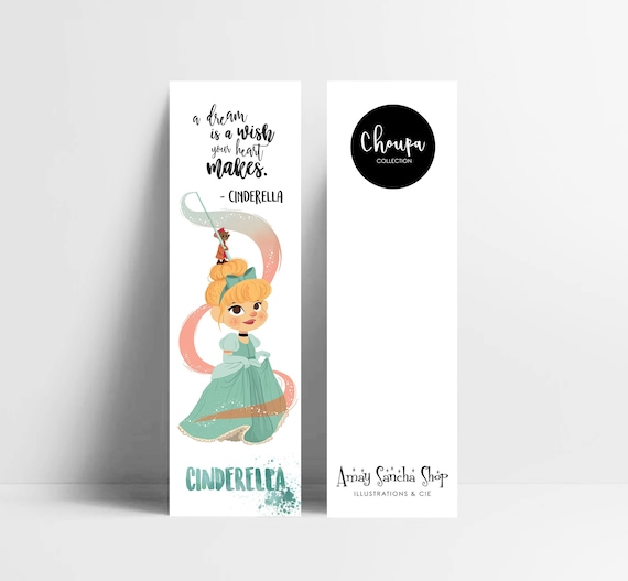 Cinderella Bookmark | Etsy
